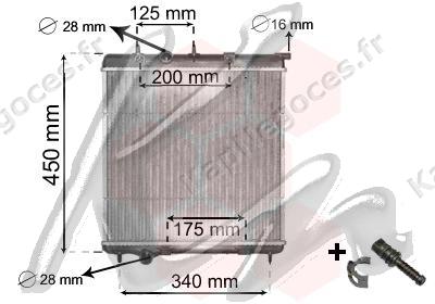 Radiateurs / Climatisation Pour CITROEN C3 - CT062 11/09→03/13 ...