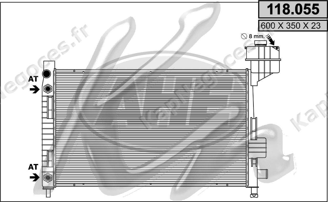 Radiateurs / Climatisation Pour MERCEDES CLASSE A - W168 - ME020 11/97→ ...