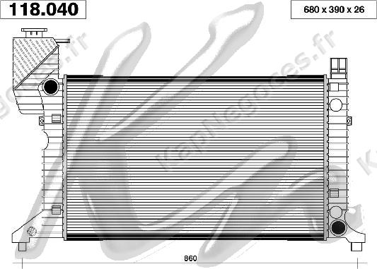 Radiateurs / Climatisation Pour MERCEDES SPRINTER - ME241 03/00→07/02 ...
